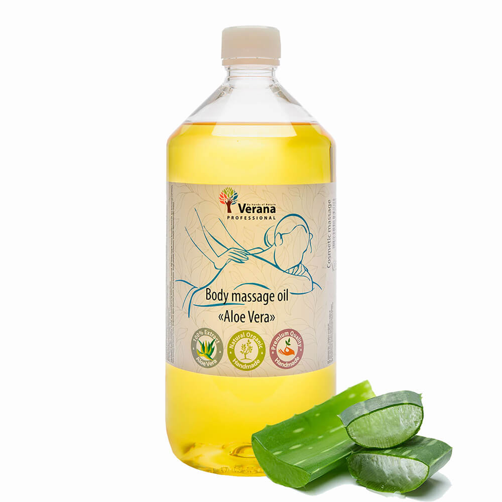 Verana Huile de massage Aloe Vera 1L
